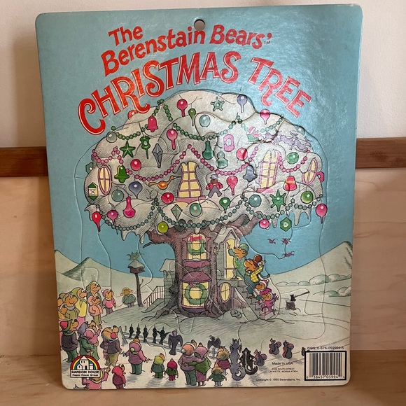 Holiday | Vintage 198 Berenstain Bears Christmas Tree Frametray Puzzle ...